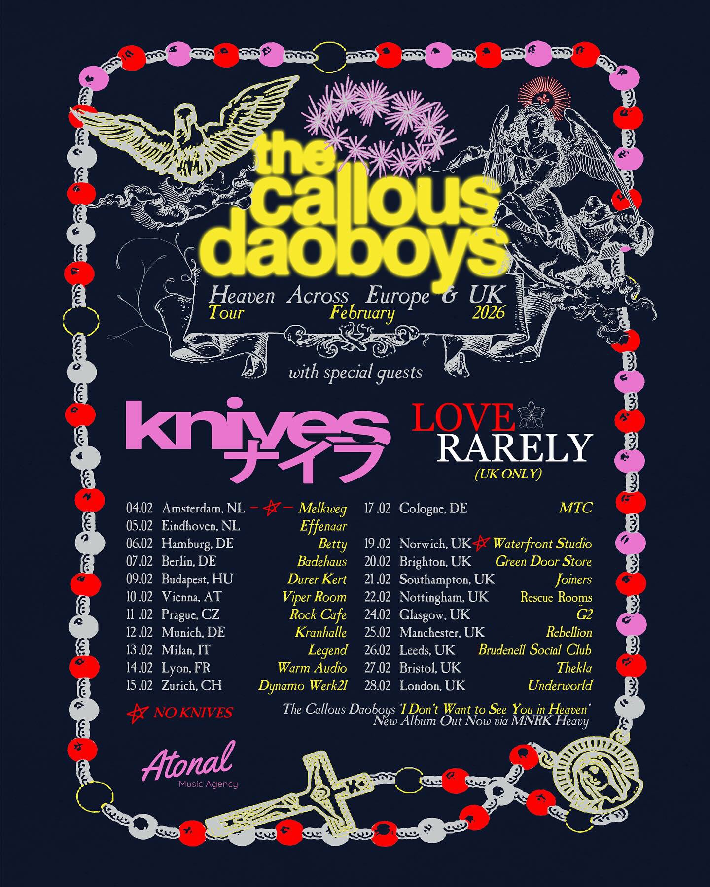 KNIVES Europe & UK Tour 2026 – February Shows Announced!